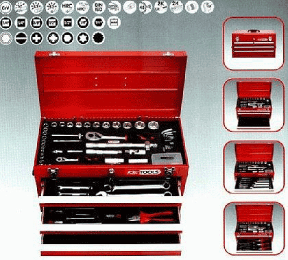KS-Tools Werkzeugkoffer 100tlg. - Werkzeugkästen im Test