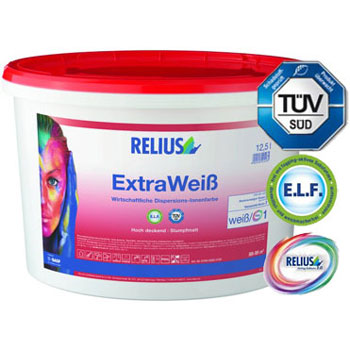 Relius ExtraWeiß - Wandfarben im Test
